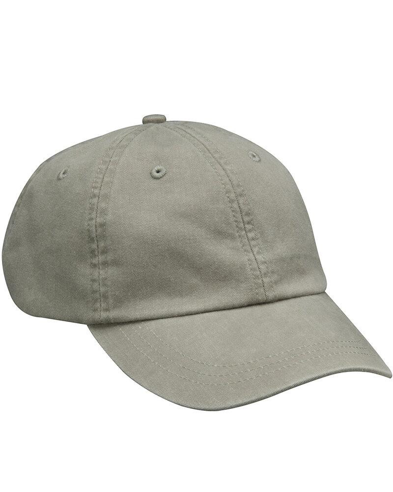 Adams AD969 - 6-Panel Low-Profile Washed Pigment-Dyed Cap - Stone ...