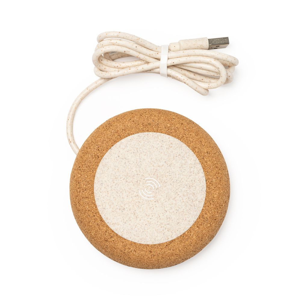 SULAC Chargeur sans fil avec corps en liège naturel et fibre de blé ...