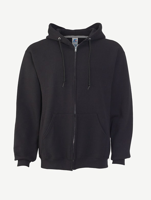 Fleece Hoodie Black Russell Sweatshirt Russell Athletic 697 Dri-Power ...